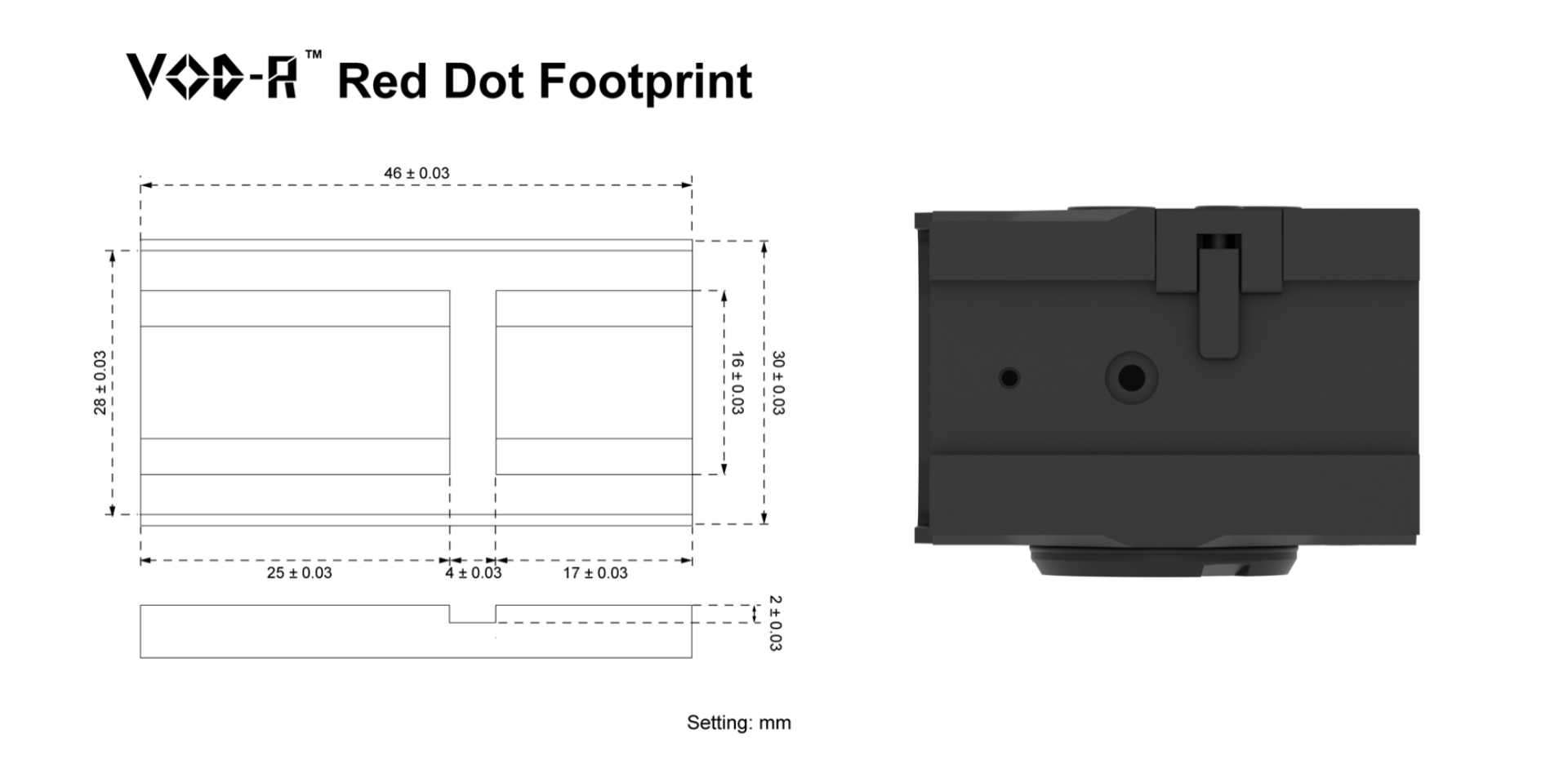 Vector Optics Red Dot Footprint Guide - Academy - Vector Optics